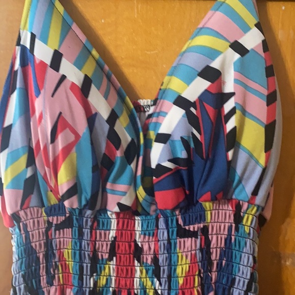 Dresses | Colorful Sundress With Built In Bra | Poshmark